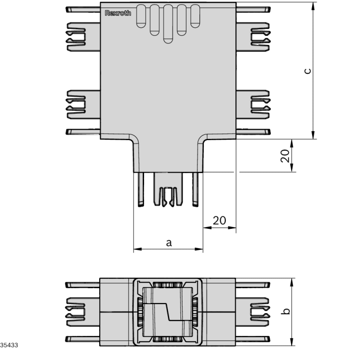 3842558644 Bosch Rexroth | Bosch Rexroth Structural System Cable ...