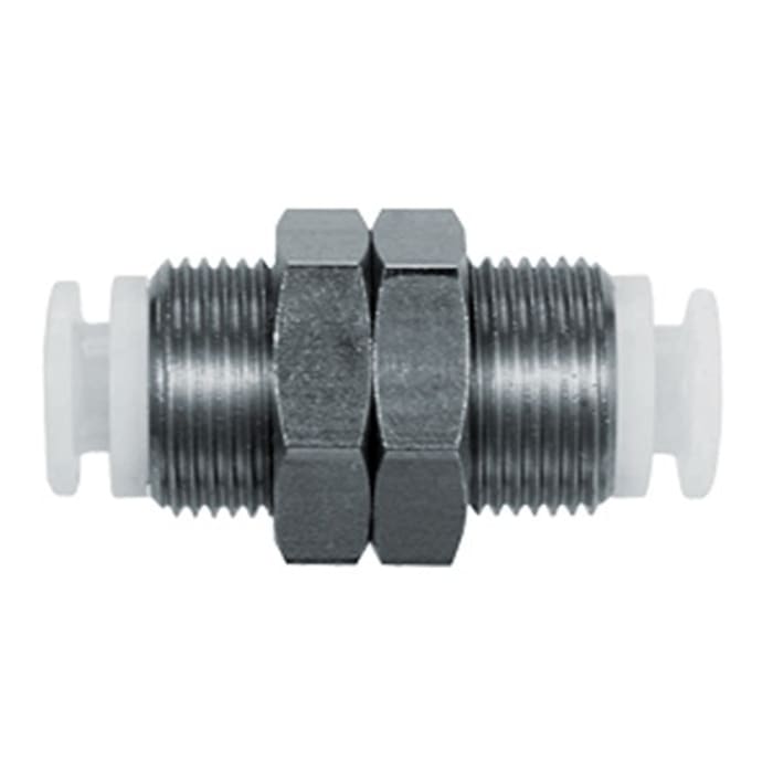 KGE08-00 SMC | SMC KG Series Bulkhead Union, Push In 8 mm to Push In 8 ...