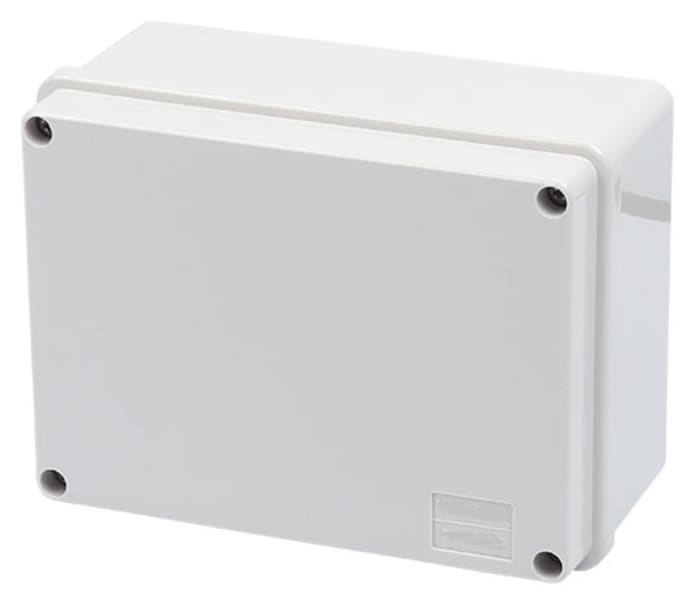 RS PRO | RS PRO Grey ABS General Purpose Enclosure, IP55, Grey Lid, 240 ...