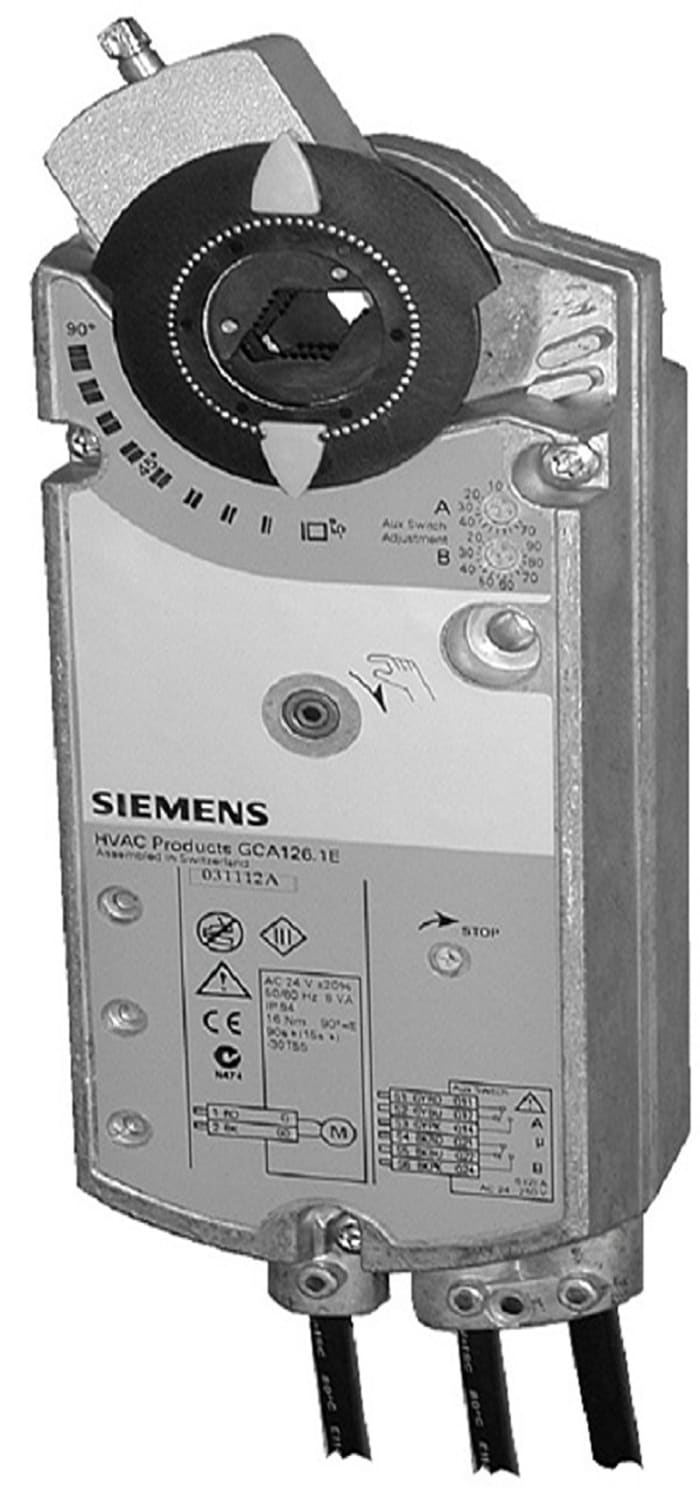 GCA161.1E Siemens | Siemens Damper Actuator, 18Nm, 24 V ac/dc | 282 ...