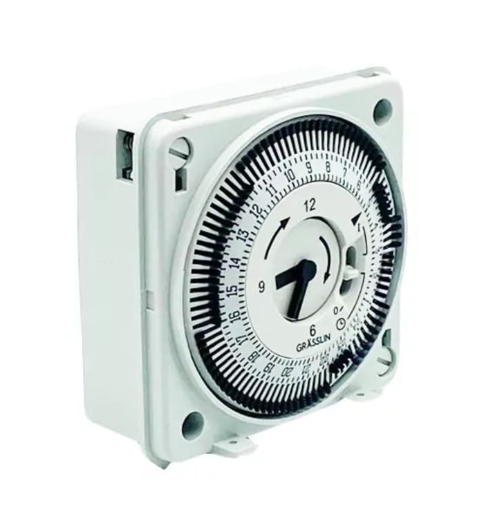 02.79.1001.1 Grässlin | Grasslin Analogue Time Switch 110 → 230 V ac, 1 ...