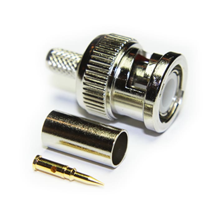 112514 Amphenol RF | Amphenol RF BNC Series, Plug Cable Mount BNC Connector, 50Ω, Crimp ...
