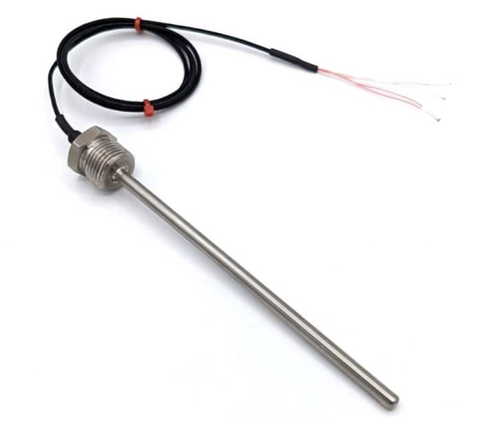 RS PRO | RS PRO PT100 RTD Sensor, 3mm Dia, 200mm Long, 4 Wire, 1/2 BSPP ...
