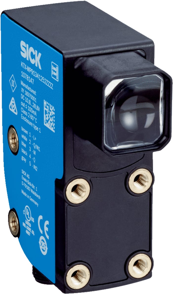 KTX-WP91341242ZZZZ SICK | SICK Contrast Sensors 40 mm, RGB LED, PNP ...