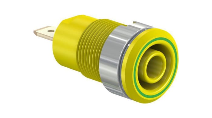 23.3000-20 Staubli | Staubli Yellow, Green Female Banana Connector, 4 ...
