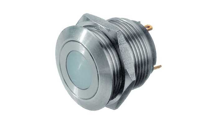 AV09C7L3D2403 APEM | APEM AV Series Push Button, Panel Mount, Green LED ...