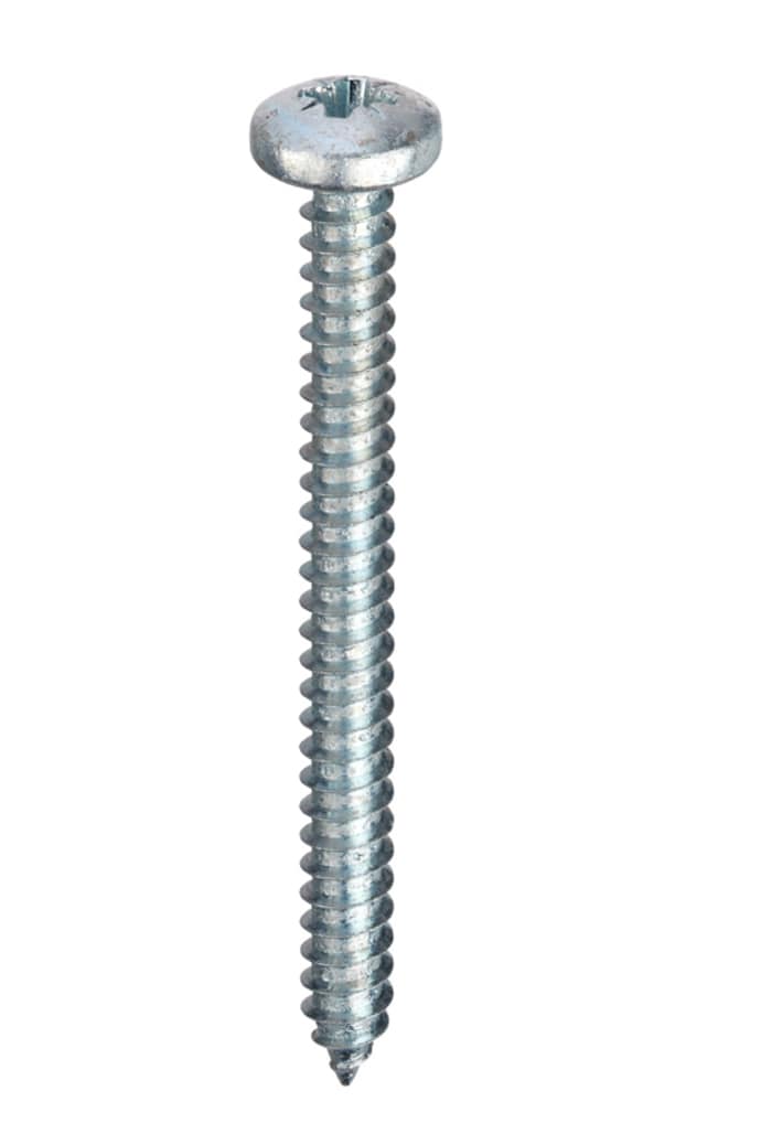RS PRO | RS PRO Bright Zinc Plated Steel Pan Head Self Tapping Screw, N°14 x 1in Long 25mm Long ...