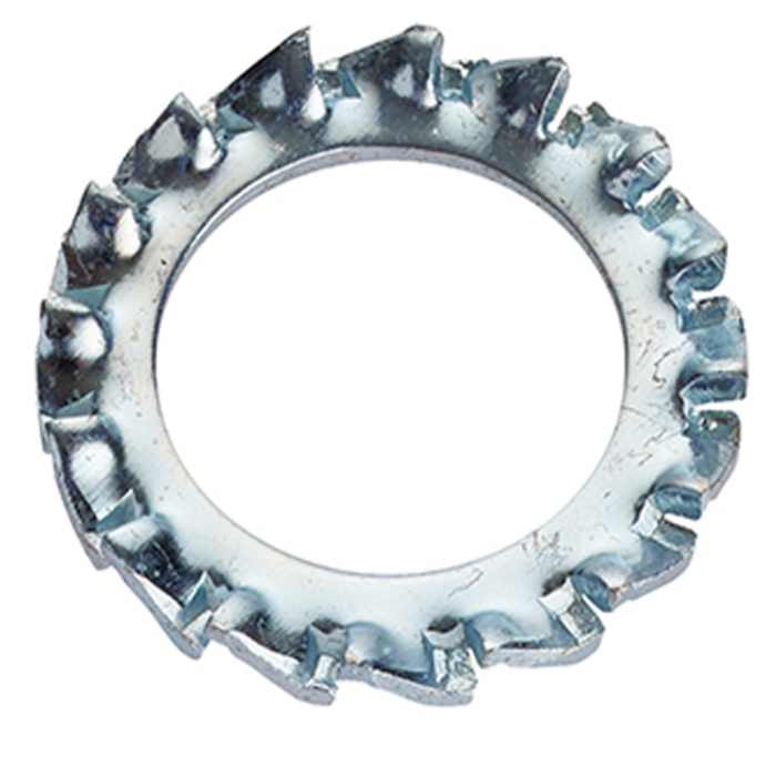 RS PRO | RS PRO Bright Zinc Plated Steel External Tooth Washers, M10 ...