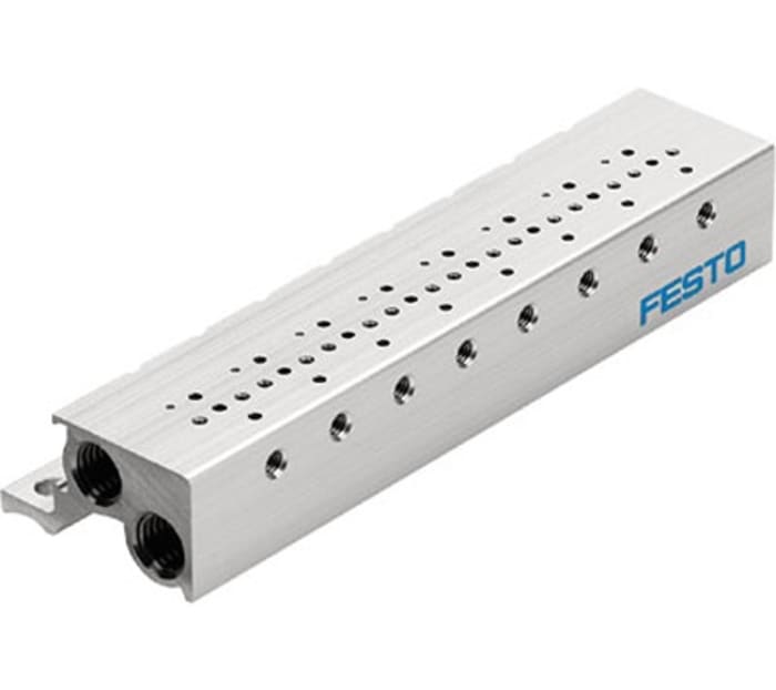 MHA1-PR6-3-M3 Festo | Bloque, Festo, 6 Estaciones , M3 Métrico ...