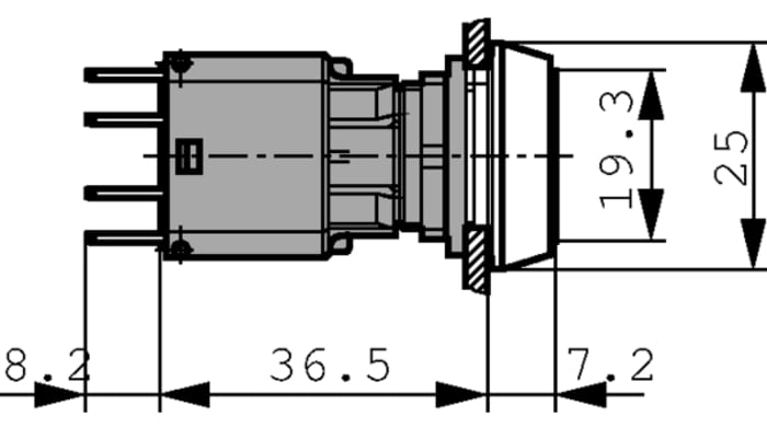1.30.070.521/0000 RAFI | Unidad completa de botón pulsador RAFI serie ...