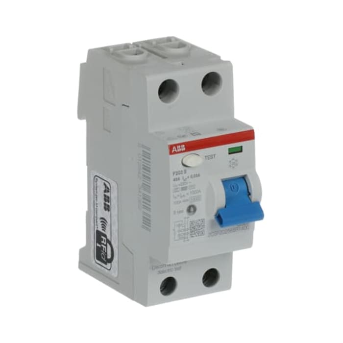 2CSF202568R1400 ABB | ABB F200 RCCB, 40A, 2 Pole, 30mA, Type B, 230V ...