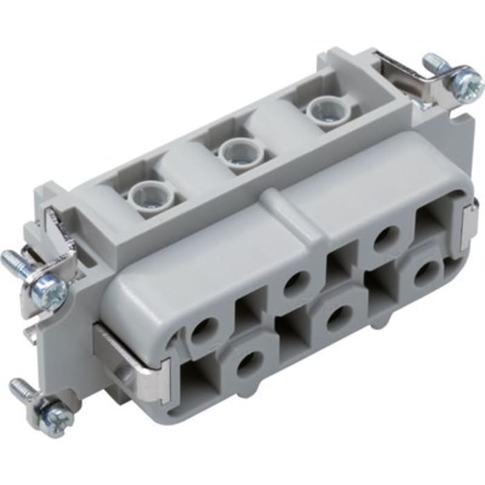 10171000 EPIC | EPIC Heavy Duty Power Connector Insert, 35A, Female, H-BS Series, 6 Contacts ...