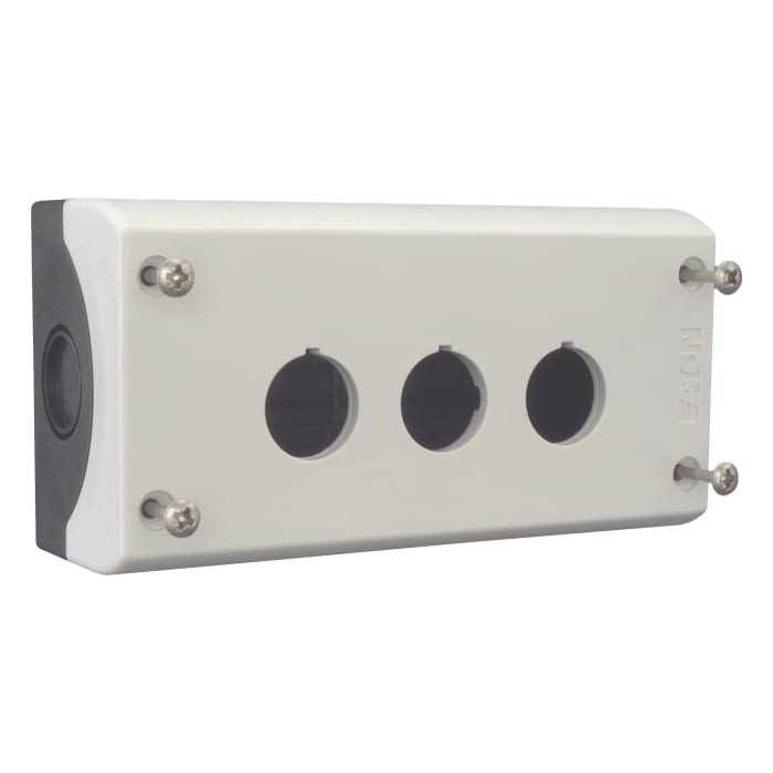 216538 M22-I3 Eaton | Eaton Grey Plastic M22 Push Button Enclosure - 3 ...