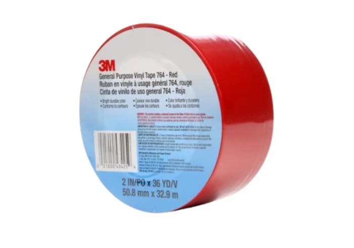 764 3M | Cinta de marcado de suelos adhesiva 3M Scotch 764 de color Rojo, 50mm x 33m | 399-7525 | RS