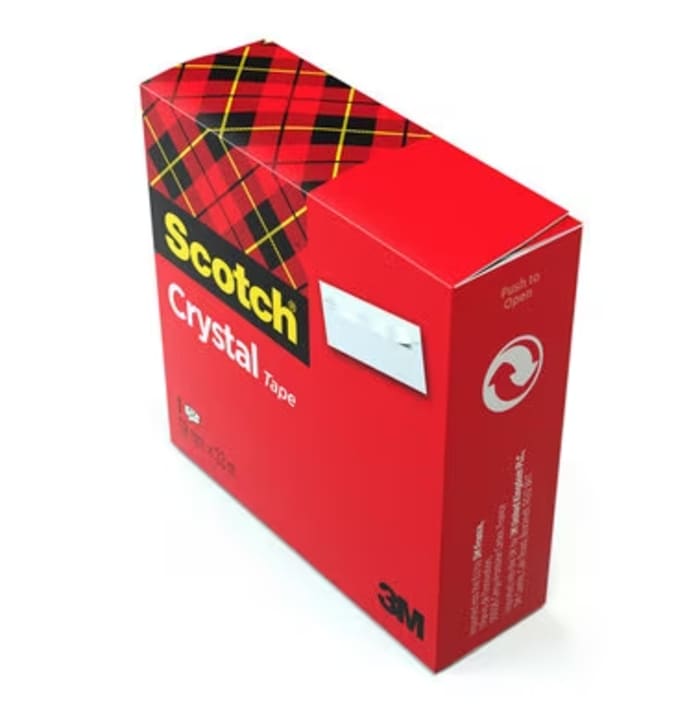 CRYSTAL 3M | 3M 600 Clear Scotch Crystal Office Tape 19mm x 33m | 498 ...