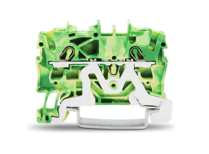 2002-1207 WAGO | WAGO 2002-1207 Earth Terminal Block Green, Yellow, 2.5 ...