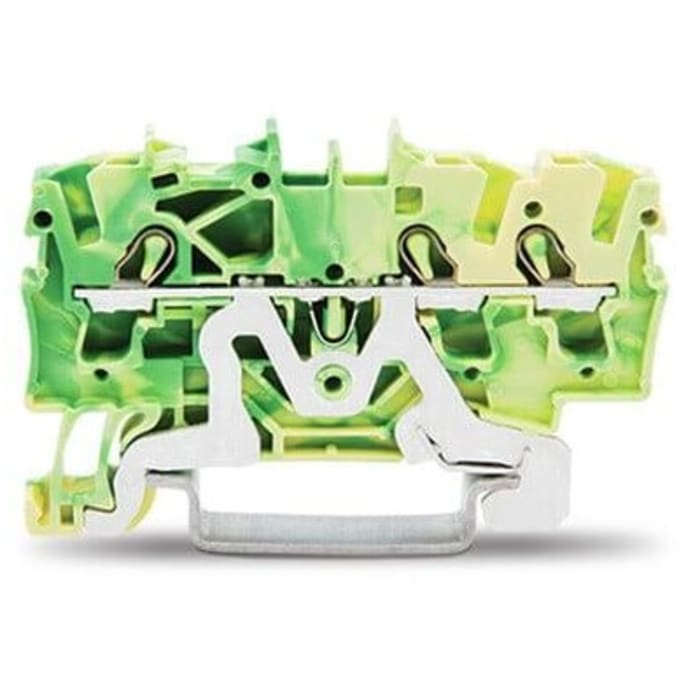 2002-1307 WAGO | WAGO 2002-1307 Earth Terminal Block Yellow, Green, 2.5 ...