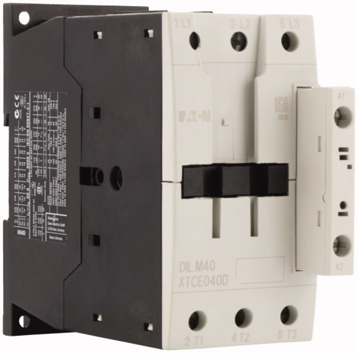 277770 DILM40(24V50/60HZ) Eaton | Contactor Eaton DILM de 3 Polos, 3 NA ...