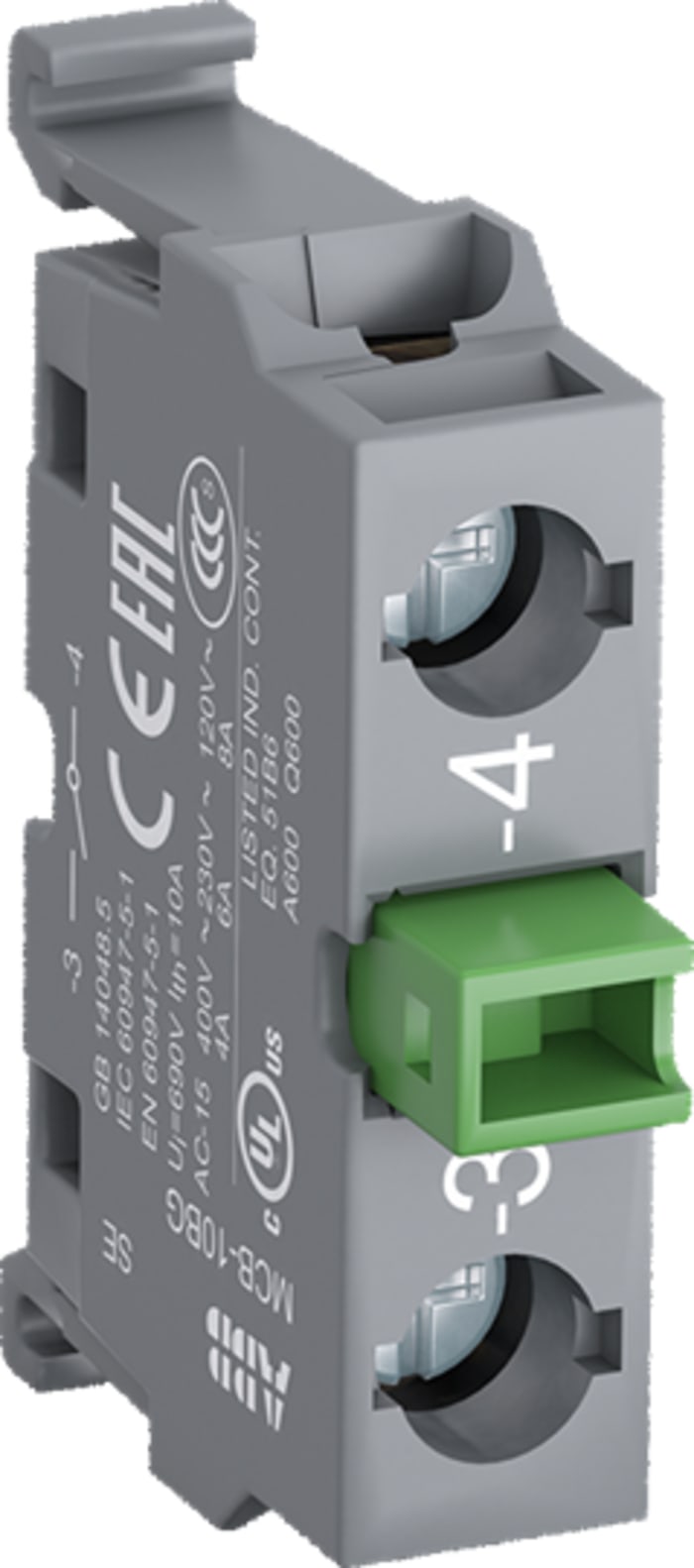 1SFA611610R2001 MCB-10B ABB | Bloque de contactos ABB 1SFA611610R2001 MCB-10B, 1 NA, 690V ...