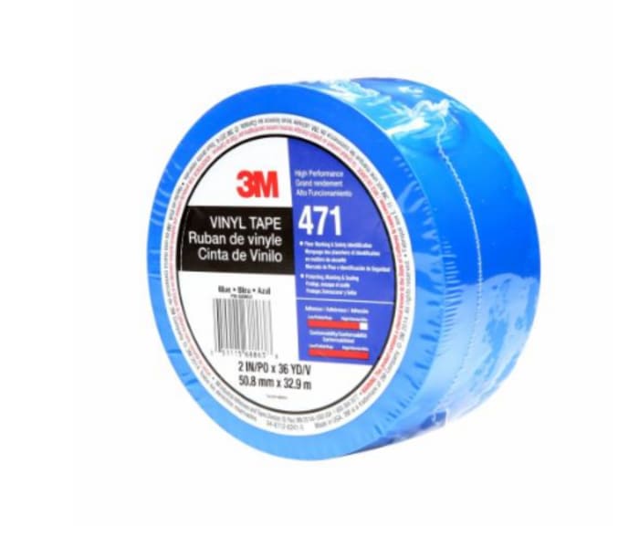 471 3M | 3M 471 Blue PVC 33m Lane Marking Tape, 0.14mm Thickness | 669-2894 | RS