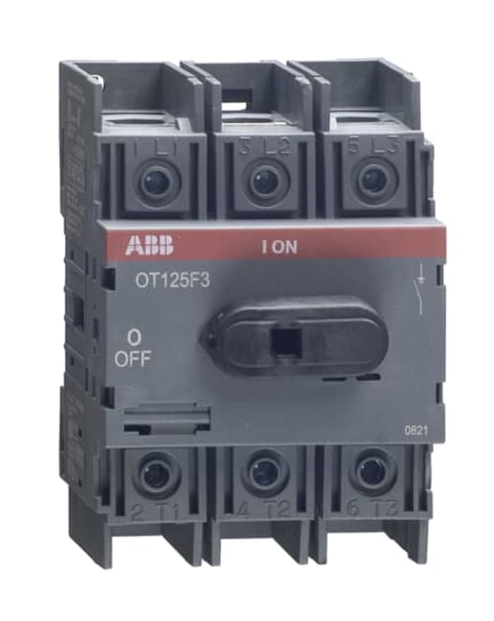 OT125F3 1SCA105033R1001 ABB | ABB 3P Pole DIN Rail Isolator Switch - 125A Maximum Current, 45kW ...