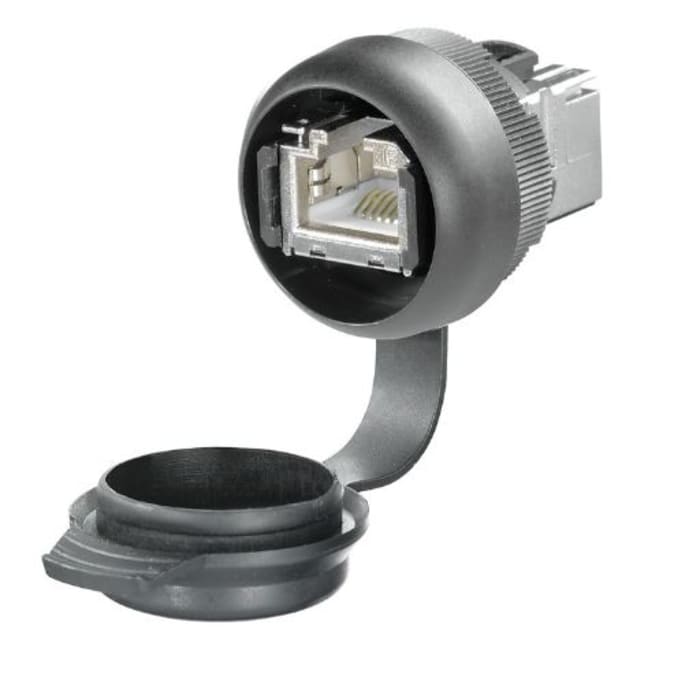 1018790000 Weidmüller | Weidmuller 2-Port RJ45 Coupler, Cat6a, STP ...