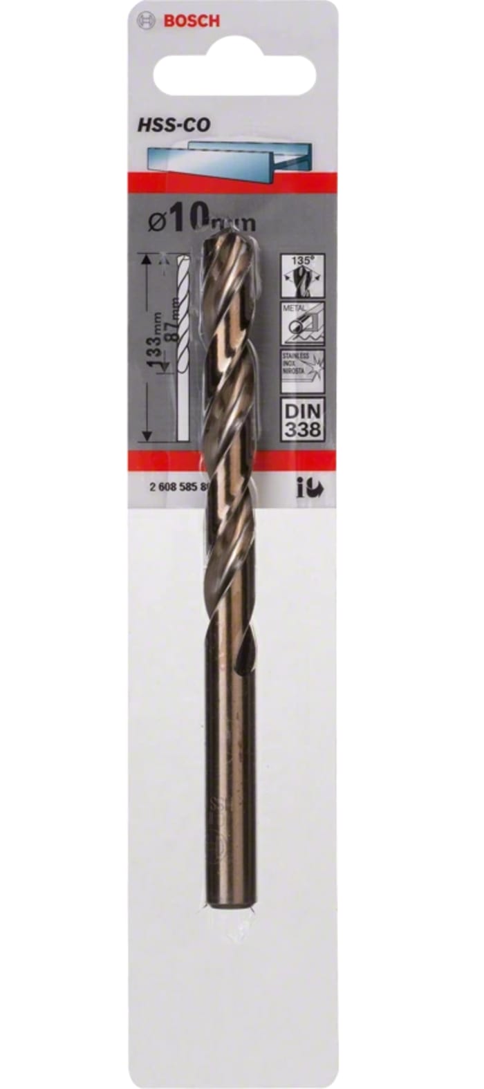 2608585842 Bosch | Bosch HSS Twist Drill Bit for Stainless Steel, 3mm ...
