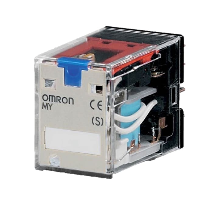 MY4IN1 DC24(S) Omron | Omron Plug In Power Relay, 24V dc Coil, 5A ...
