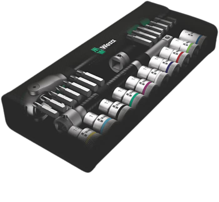 05004076001 Wera | Wera 28-Piece Metric 1/2 in Standard Socket/Bit Set ...