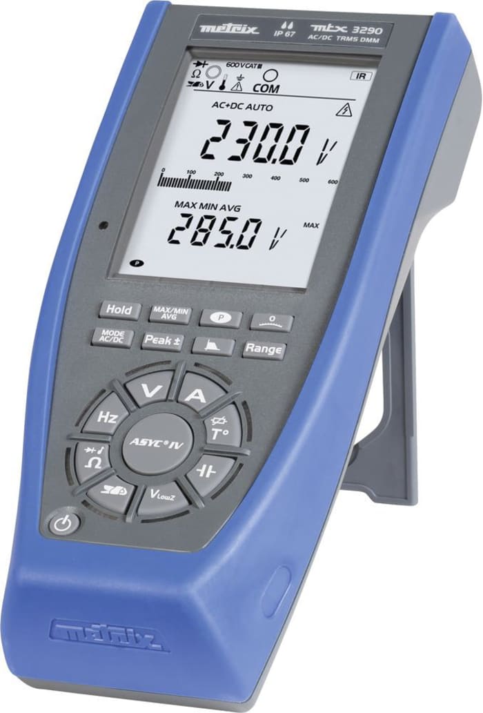 MTX3290 Metrix | Metrix 3290 Handheld Digital Multimeter, True RMS, 20A ...