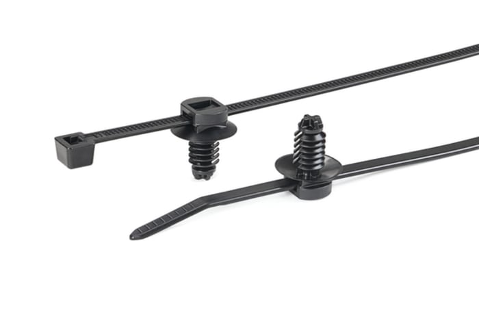 111-85871 T50RFT7-PA66HS-BK HellermannTyton | HellermannTyton Cable Tie, Inside Serrated, 202mm ...