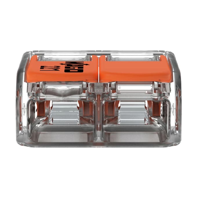 221-412 WAGO | WAGO 221 Series Lever Connector, 2-Way, 32A, 24 → 12 AWG ...