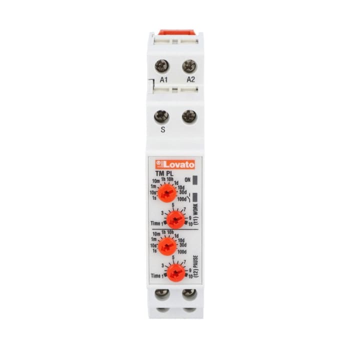 TMPL Lovato | Lovato DIN Rail Mount Timer Relay, 12 → 240V ac/dc, 2 ...