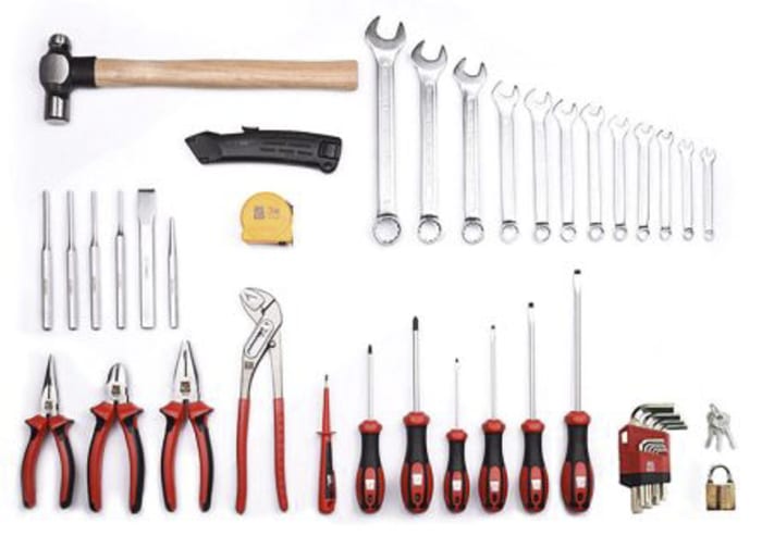 RS PRO | RS PRO 42 Piece Mechanical Tool Kit with Case | 136-3415 | RS