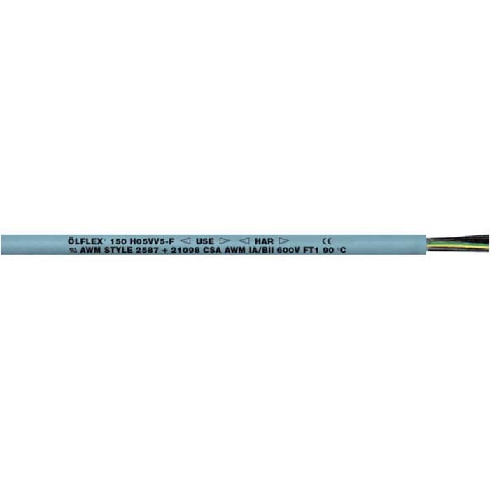 0015403 Lapp | Lapp ÖLFLEX 150 Control Cable, 3 Cores, 2.5 mm² CSA 13 ...