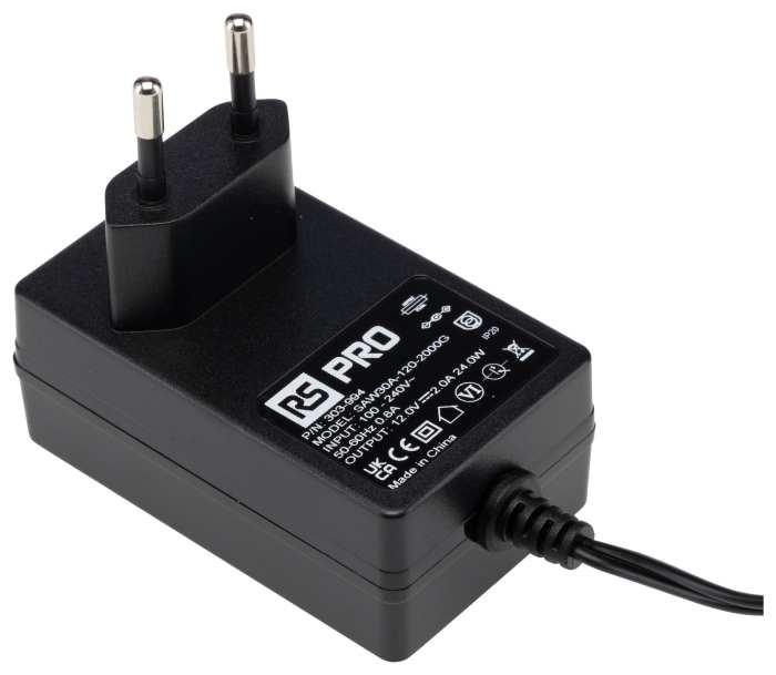 RS PRO | RS PRO 24 W Power Supply AC/DC Adapter EU 12V dc Output | 303 ...