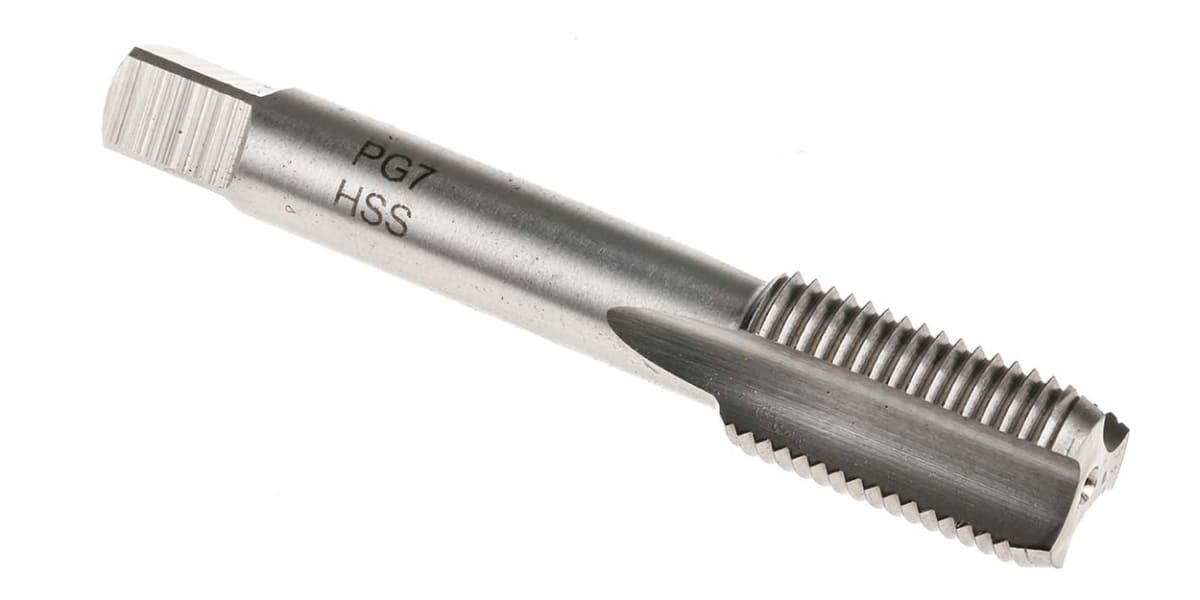 RS PRO HSS PG7-20 Straight Flute Threading Tap, 70 mm Length - RS ...