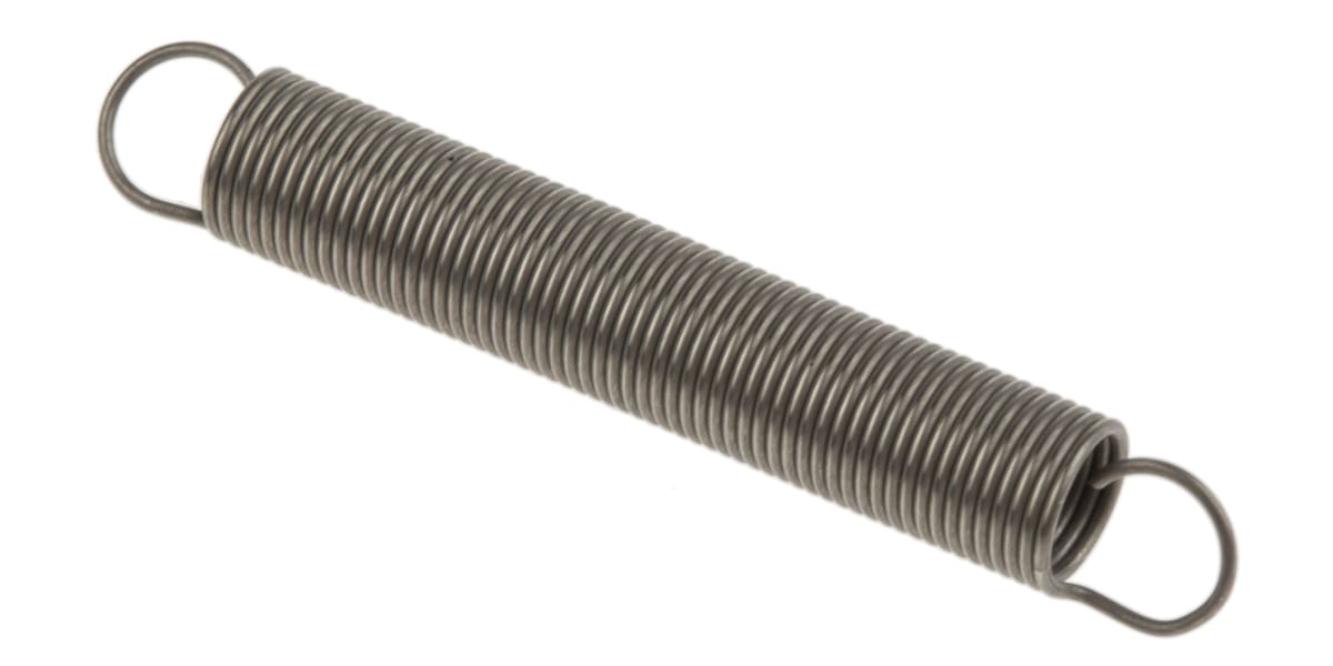 RS PRO Stainless Steel Extension Spring, 37.7mm x 5.5mm - RS Components ...