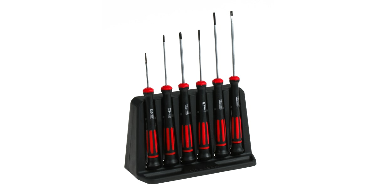 RS PRO Precision Phillips, Slotted Screwdriver Set 6 Piece - RS ...