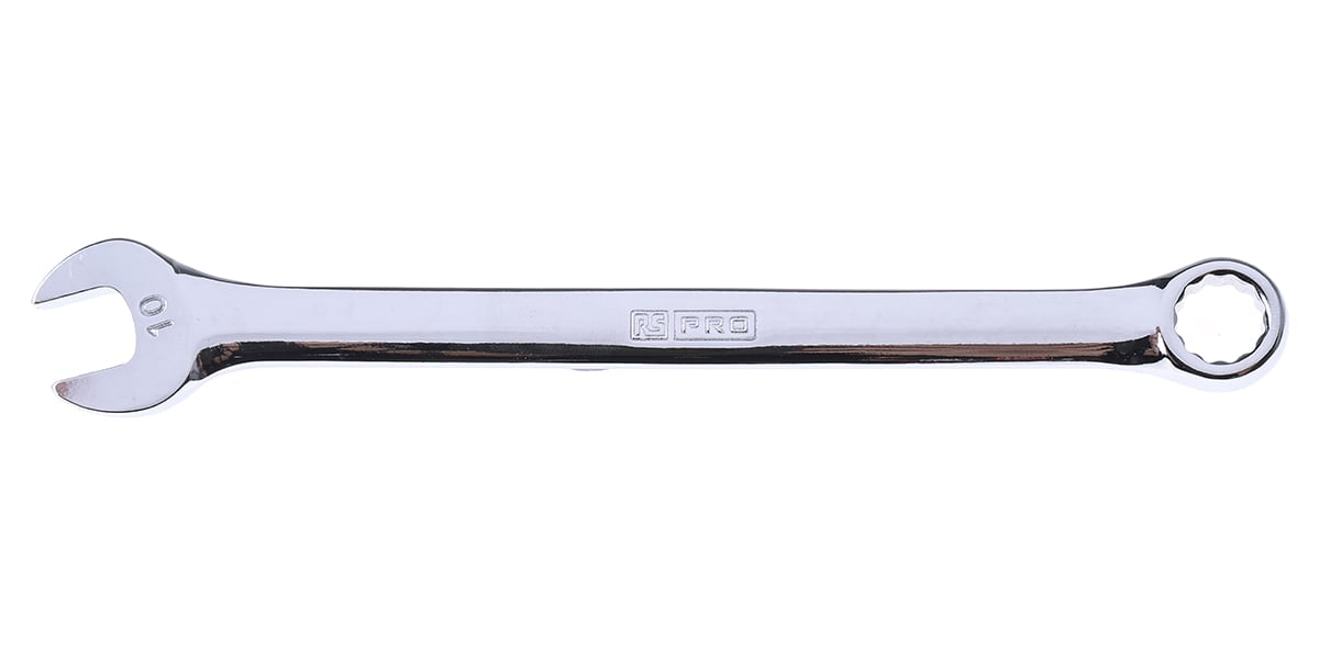RS PRO Chrome Combination Spanner, 10 mm - RS Components Indonesia