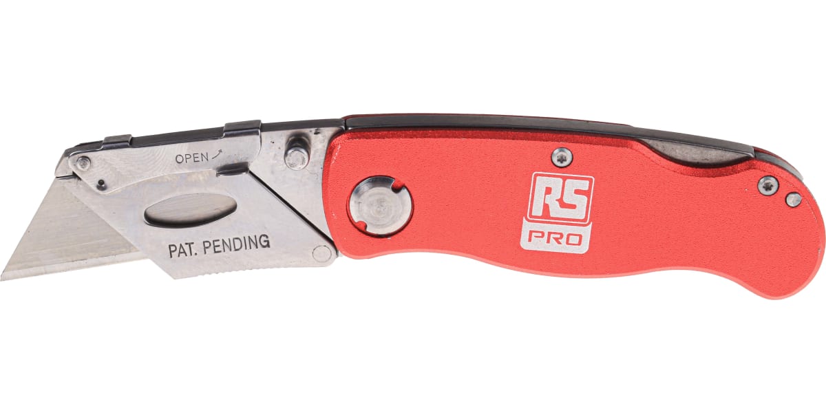 RS PRO Retractable Lock Back Safety Knife with Straight Blade - RS ...