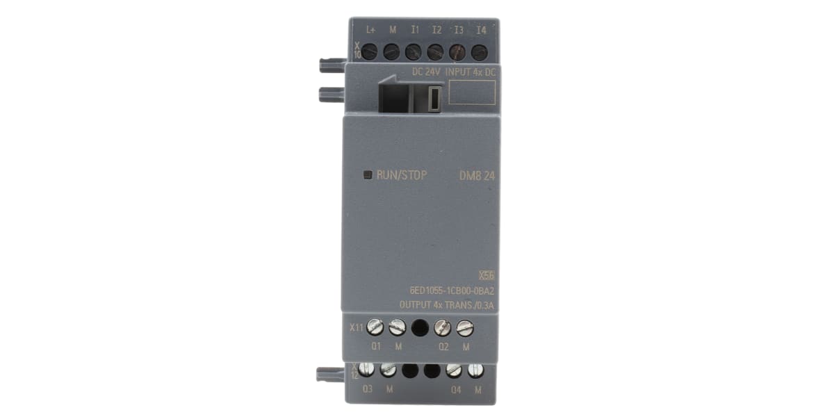 Siemens LOGO! I/O module - 4 Inputs, 4 Outputs, Digital, For Use With ...