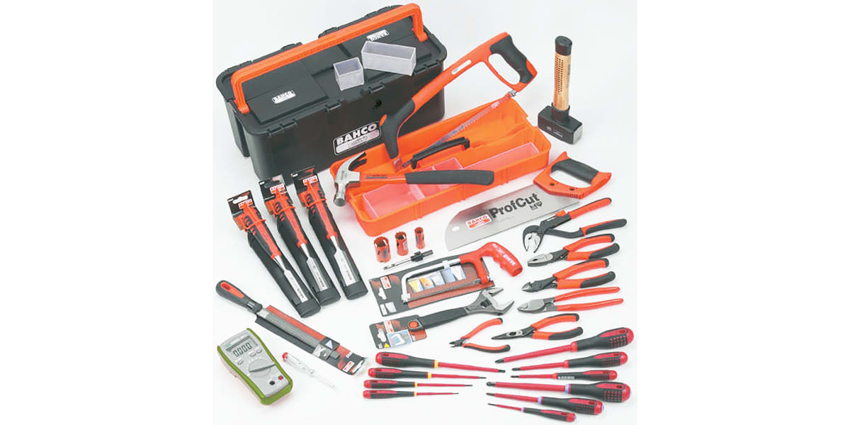 Bahco 31 Piece Electricians Tool Kit with Box, VDE Approved - RS ...
