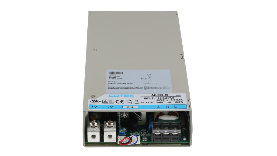 COTEK Switching Power Supply, AE-800-48, 48V dc, 16.7A COTEK Switching Power Supply, AE-800-48, 48V dc, 16.7A