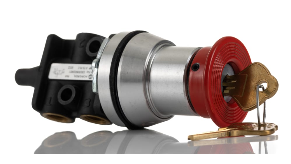 Push Button Pneumatic Hand Valve Pneumatic Mechanical Valve MOV 01