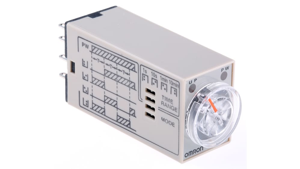 OMRON, Socket Relay Mounting, 24V AC, Multi-Function Time, 57% OFF