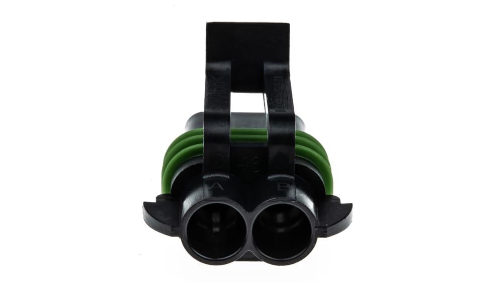 Delphi, Metri-Pack 280 Automotive Connector Socket Black Delphi, Metri-Pack 280 Automotive Connector Socket Black