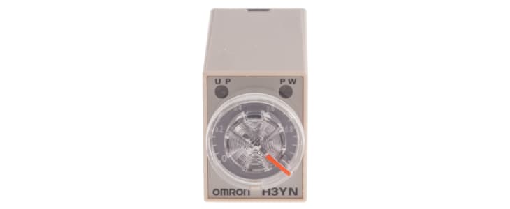 H3YN-21 AC24 | Omron H3YN Series DIN Rail, Panel Mount Timer Relay, 24V ac, 2-Contact, 0.1 min → ...