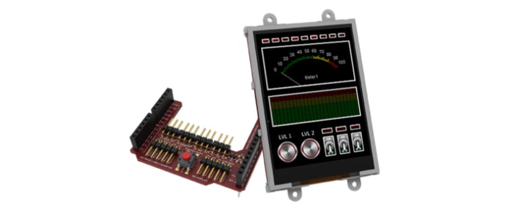 SK-32PTU-AR | Afficheur 3.2pouces 4D Systems gen4 avec Ecran tactile résistif pour Arduino | RS