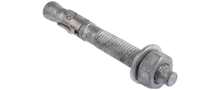 RS PRO Steel Through Bolt M12mm x 100mm, 12mm fixing hole | RS